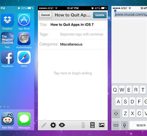 How To Quit Apps In Ios Swipe Up Tj Kelly