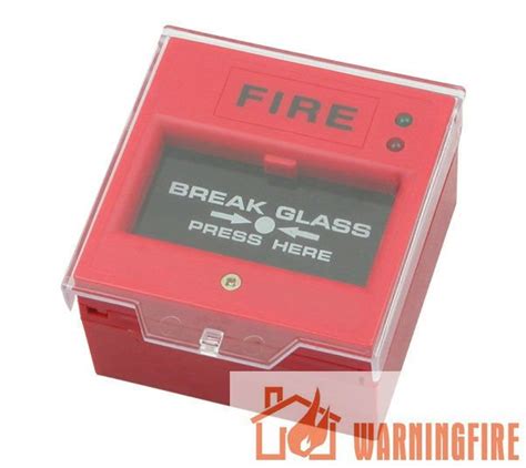 ปุ่มกดแจ้งเตือนเพลิงไหม้พร้อมฝาครอบ ใช้ไฟ 220vac 24vdc รุ่น Wp 04 ยี่ห้อ Warningfire