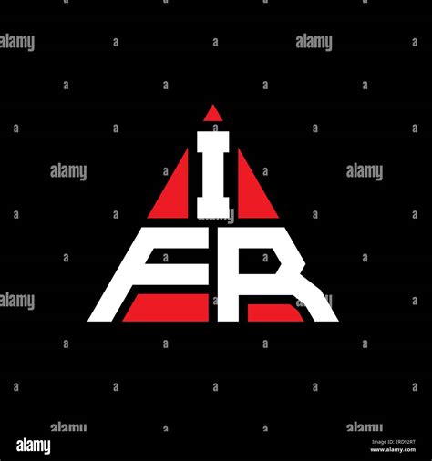 Ifr Triangle Letter Logo Design With Triangle Shape Ifr Triangle Logo Design Monogram Ifr