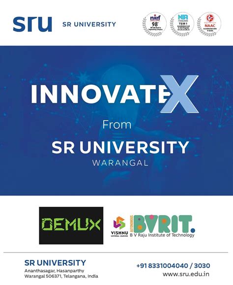 Dr Pramod Kumar Poladi On Linkedin Innovatex Sru Sruniversity