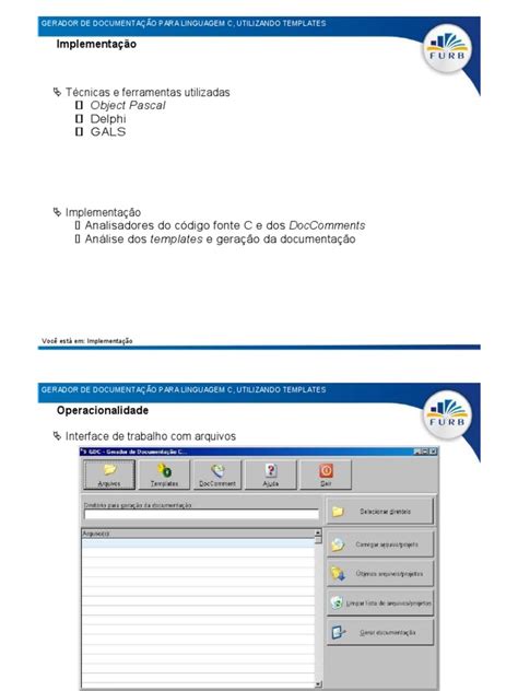 Gerador De Documentação Para Linguagem C Download Grátis Pdf