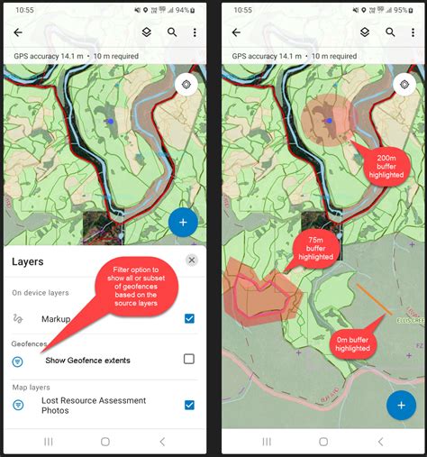 Create Buffergeofence Around Points In Field Maps Esri Community