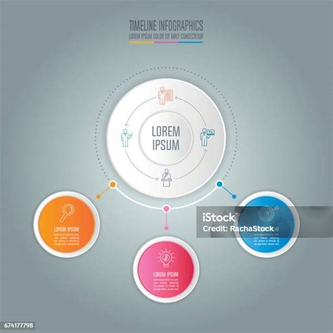 Infographic 위한 창조적인 개념입니다 타임 라인 Infographic 프레 젠 테이 션 워크플로 레이아웃 다이어그램