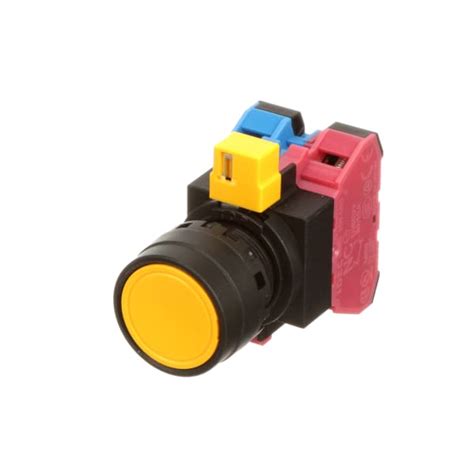 IDEC Corporation HW B M F Y Pushbutton HW Series Plastic Bezel Flush Non Illum NO