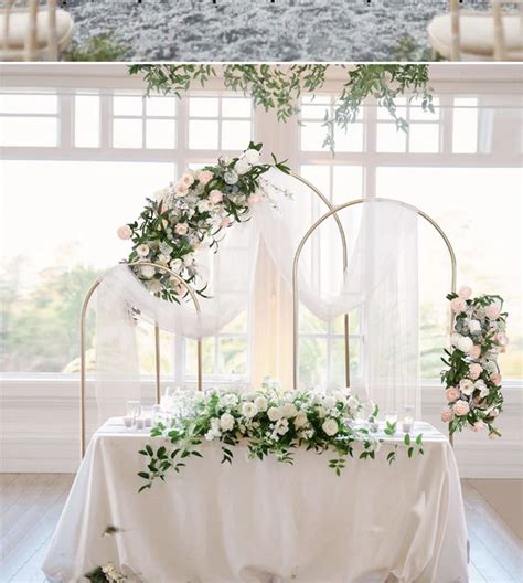 Metal Wedding Arch Frame For Ceremony Decoration Sweetheart Table