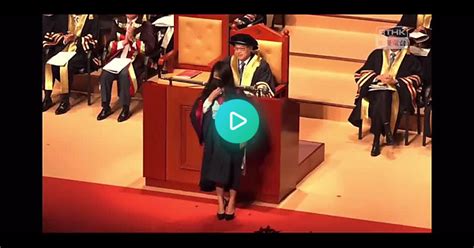 Hk Polytechnic University President Refuse To Handshake With The Phd