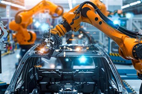Premium Photo Automated Factory Robotics