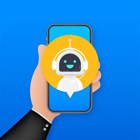Chat Bot Using Laptop Computer Robot Virtual Assistance Of Website Or