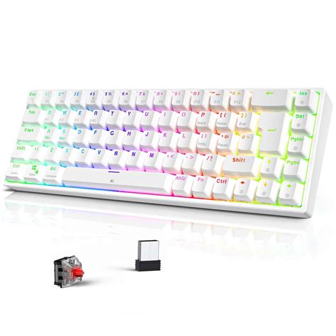 Buy TECURSGaming Keyboard Wireless Mechanical Keyboard RGB UK Layout TKL Rollover Anti