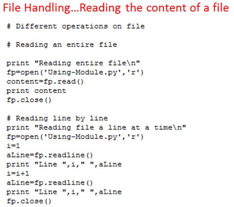 Lessons On Python With Example Python File Handling Lessons All