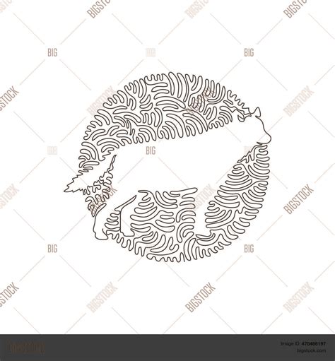 Continuous One Curve Vector And Photo Free Trial Bigstock