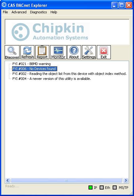 BACnet How Do I Direct The Who IS Broadcast Using The CAS BACnet Explorer Chipkin