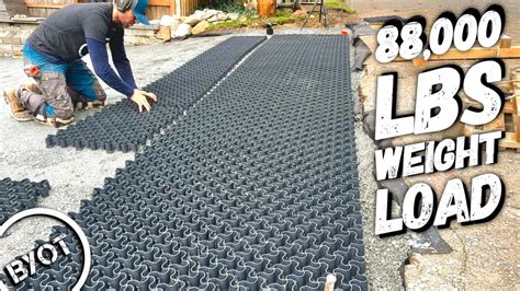 How To Install A Permeable Gravel Driveway Grid System Youtube