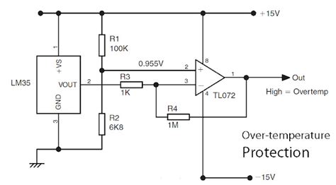 Basic LM35 Temperature Sensor Circuit Electronic Circuit