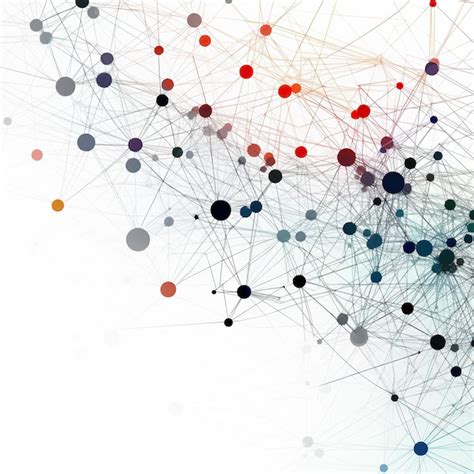 Premium Ai Image Lines Connected Dots White Background Ai Network