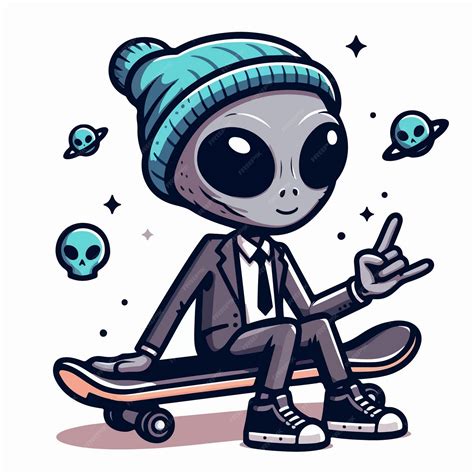 Premium Vector Cute Alien Vector