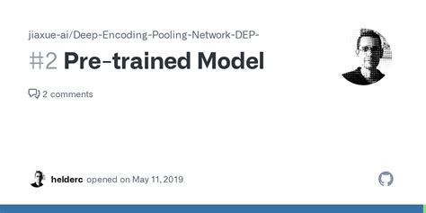 Pre Trained Model · Issue 2 · Jiaxue Aideep Encoding Pooling Network Dep · Github