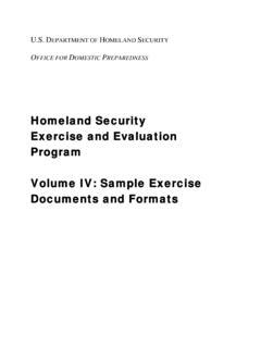 Homeland Security Exercise And Evaluation Homeland Security Exercise And Evaluation Pdf