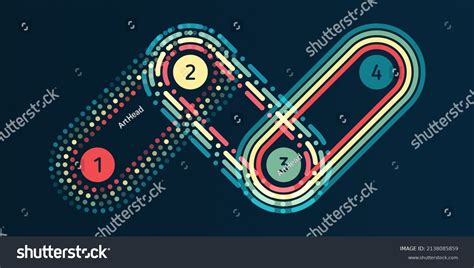 Big Data Visualization Dynamic Array Information Stock Vector Royalty Free 2138085859