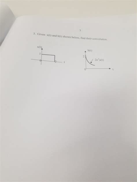 Solved Given X T And H T Shown Below Find Their Chegg Com