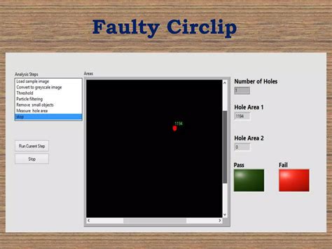 Defect Detection In Circlips Using Image Processing In Ni Lab View PPTX