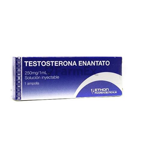 Testosterona Enantato Inyectable 250 Mg 1 Ml X 1 Ampolla Ley Cenaba