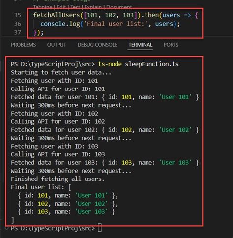 How To Implement Sleep Function In Typescript