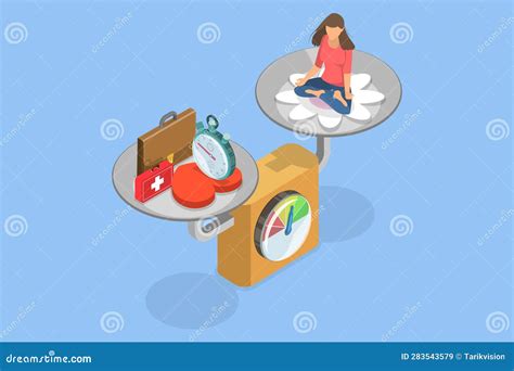 3d Isometric Flat Vector Conceptual Illustration Of Routine And