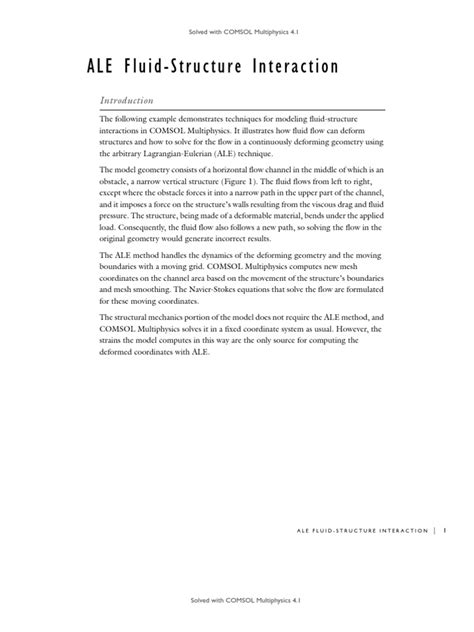 models mems fluid structure interaction pdf fluid dynamics navier