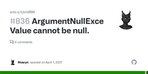ArgumentNullException Value Cannot Be Null Issue Vrm C UniVRM GitHub