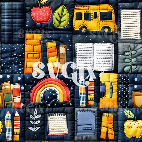 Creative Classrom Back To School Seamless Pattern Svgix