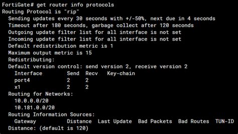 Technical Tip Configure Rip Routing Protocol In F Fortinet Community