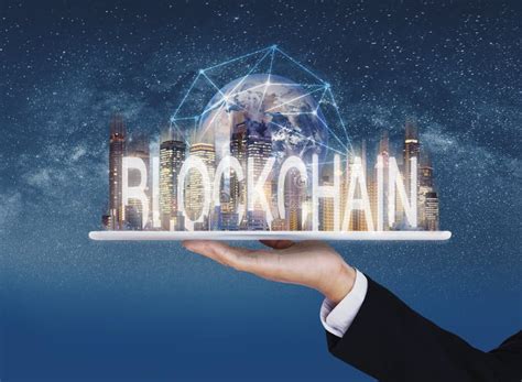 Blockchain Technology And Network Concept Block Chain Text And Stock Image Image Of Finance