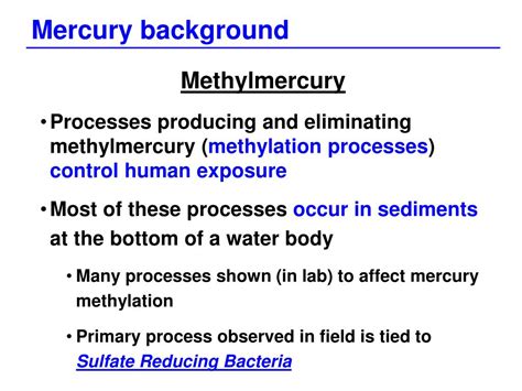 Ppt Mercury Methylation In Contaminated Sediments Powerpoint Presentation Id 437137