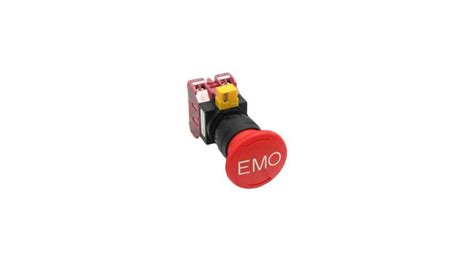 Hw1b V4f02 R Emo 2 Idec Hw Series Twist Release Emergency Stop Push Button Panel Mount 22mm