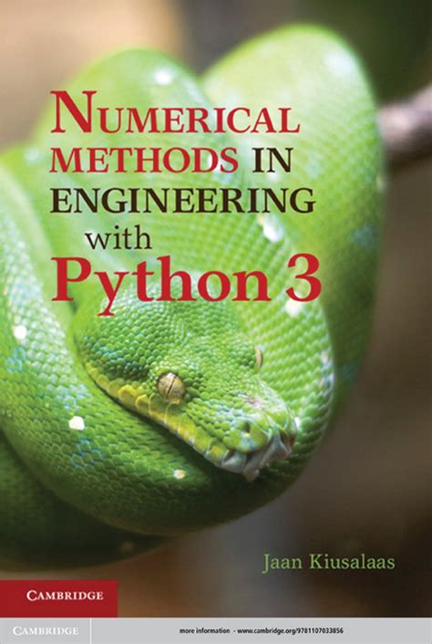 Numerical Methods In Engineering With Python 3 Ebook By Jaan Kiusalaas