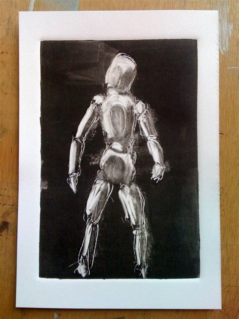 Monotype Printmaking Quick Subtractive Monotype Figure
