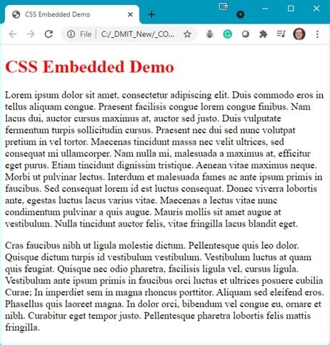 Introduction To CSS Allan Andersons GitHub Pages
