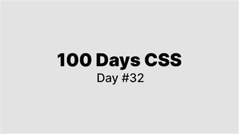 100 Days Css Challenge 】asmr Programming Day 32 Youtube