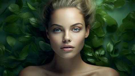 Premium Ai Image Beautiful Woman In Beauty And Facial Skin Care Bright Cosmetic Face Makeup
