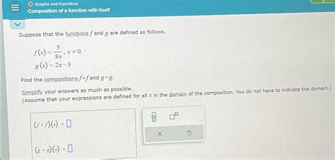 Solved Graphs And Functionscomposition Of A Function With