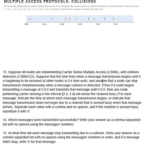 Solved Multiple Access Protocols Collisions Consider The