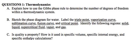 Solved Explain How To Use The Gibbs Phase Rule To Determine Chegg Com