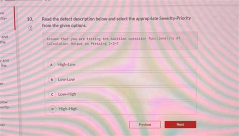 10 Read The Defect Description Below And Studyx