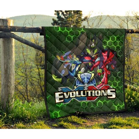 Pokemon Anime Pokemon Xy Evolution Electronic Background Premium Quilt Blanket Gear Fandom