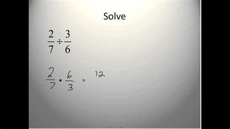 Division Of Fractions Simplifying Math Youtube Division Of Fractions Simplifying Math Youtube