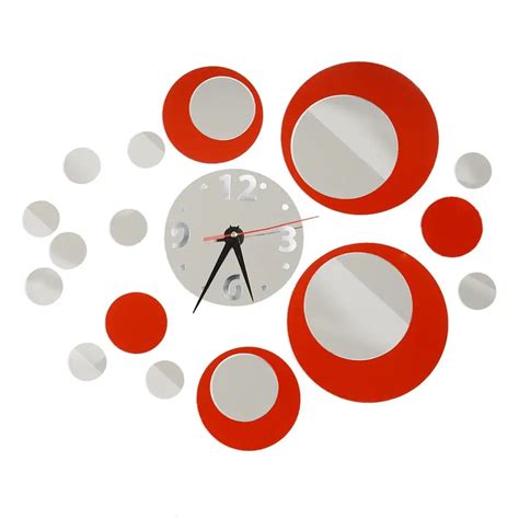 Креативные акриловые часы с зеркальным эффектом настенные наклейки домашний декор ремесло