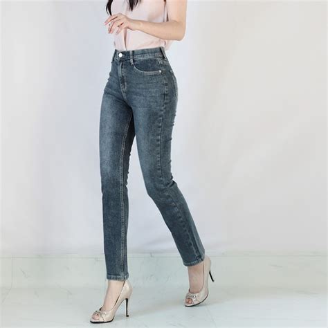 반하이웨스트 시크릿밴딩 노컷 슬림 일자 데님 팬츠 Xl 빅사이즈 신축성좋은 데일리 청바지 럭스걸