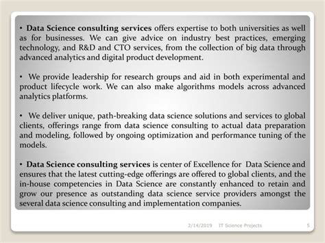 data science and predictive analytics services ppt