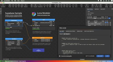 Connect To Supabase And Visualize Your Database Luna Modeler